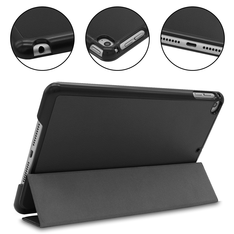Trifold Smart Case for Apple iPad Mini 5 / 4th Gen (Black)
